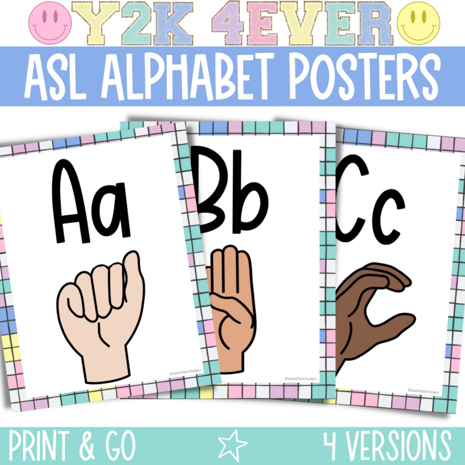 Sign Language Alphabet Posters for the Classroom, Elementary School ...