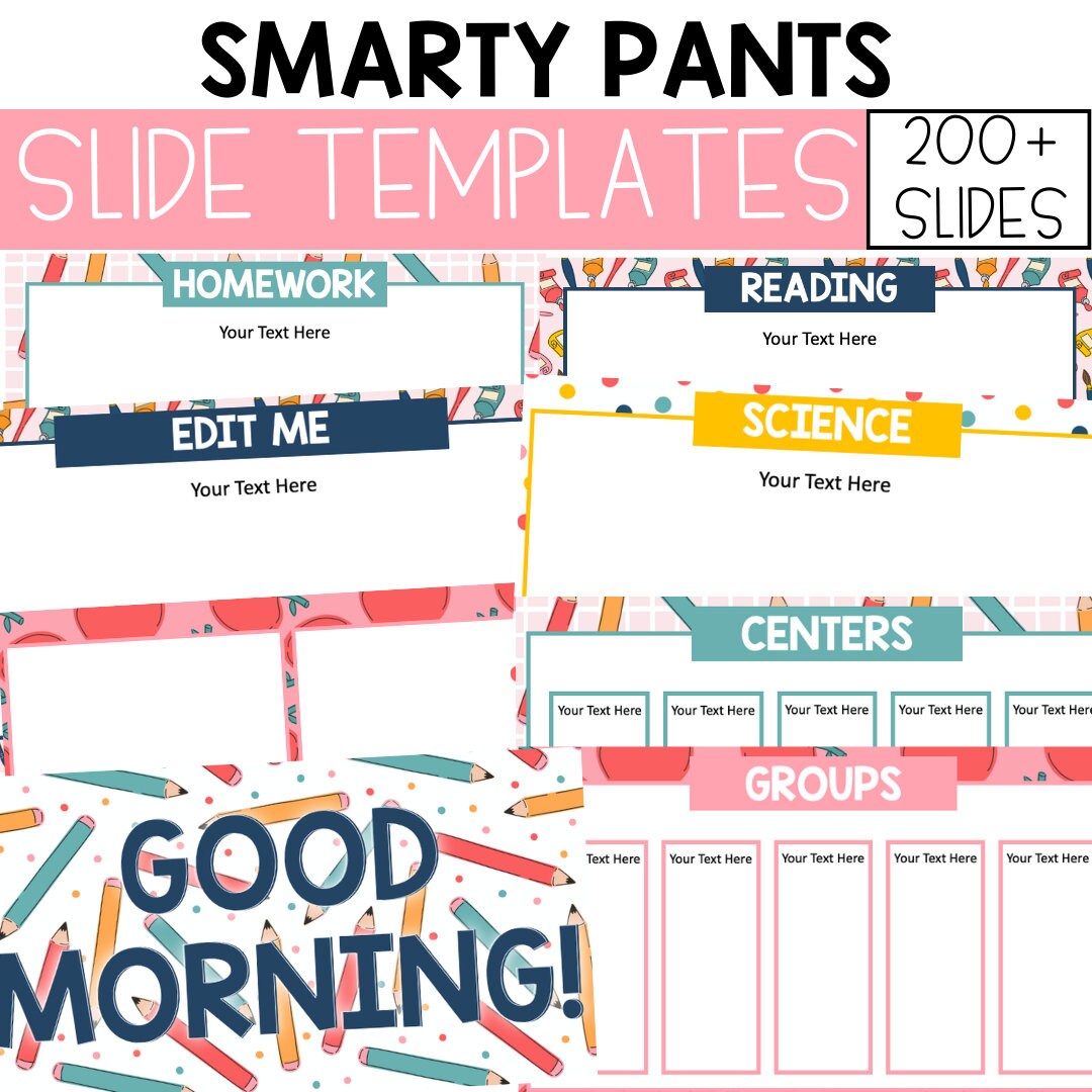 Back to School Slide Templates, End of Year Slides, Classroom Decor ...