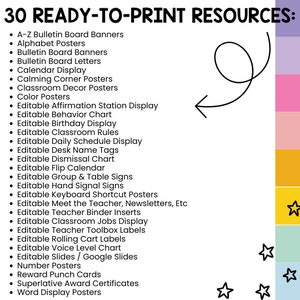 Retro Groovy Classroom Decor, Rainbow Classroom Decor, Bright Colorful ...