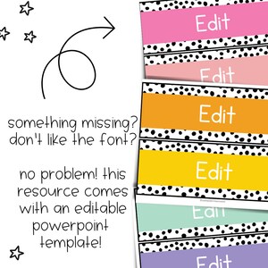 Editable Daily Schedule Display for Classroom, Daily Schedule Cards ...