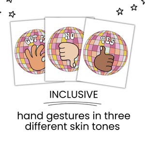 Editable Hand Signal Posters, Retro Hand Signal Posters, Bright Hand ...