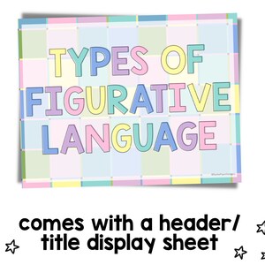 Editable Figurative Language Posters, Literary Devices, Figure of ...