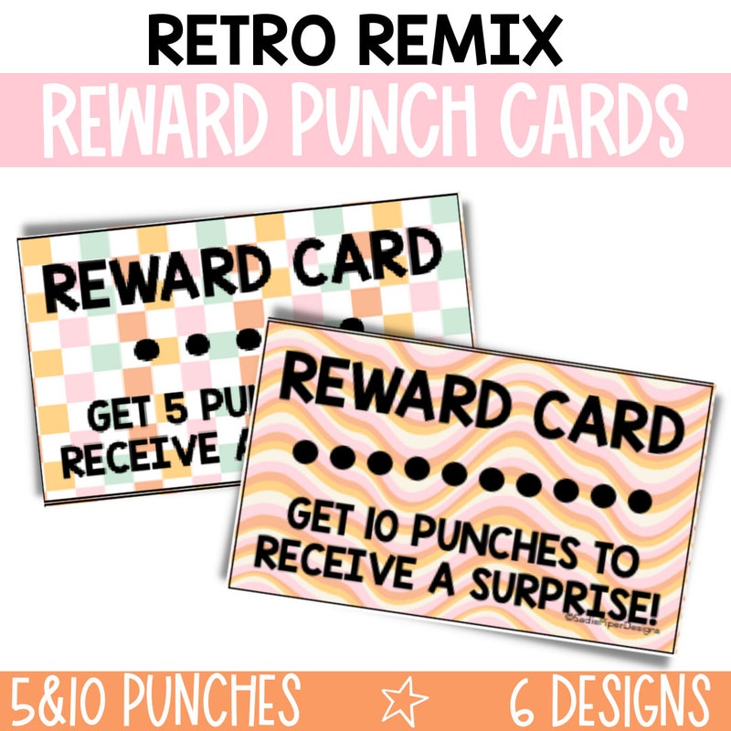 Reward Cards - Etsy