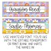 Editable Desk Name Tags for Students, Retro Groovy Desk Name Plates for ...