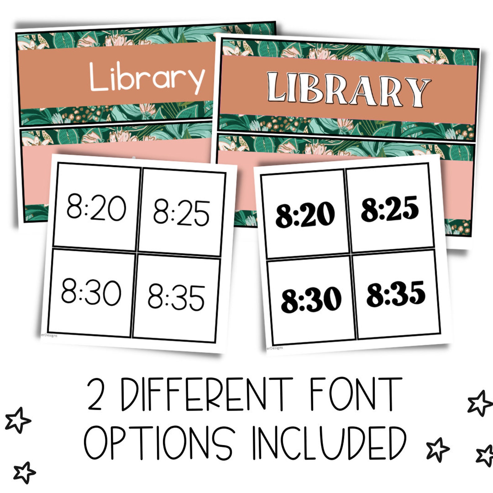 Editable Daily Schedule Display for Classroom, Daily Schedule Cards ...