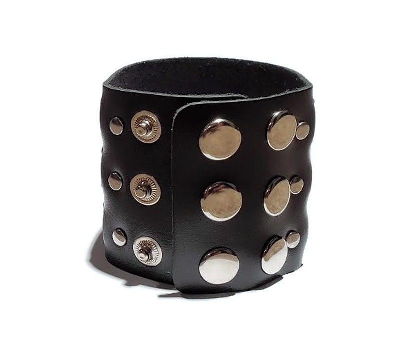 Large Black Leather Arm Cuff for Men Leather Gifts for Him - Etsy Canada