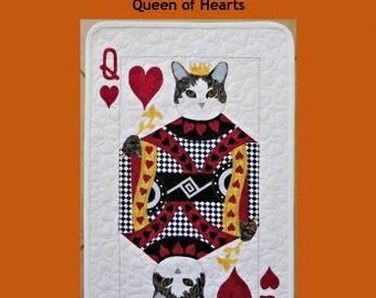 Queen of Hearts Cat Quilting Pattern From Trouble and Boo Designs BRAND ...