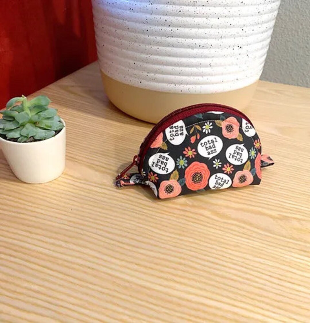Total Bas Ass Dumpling Zipper Pouch Handmade - Etsy