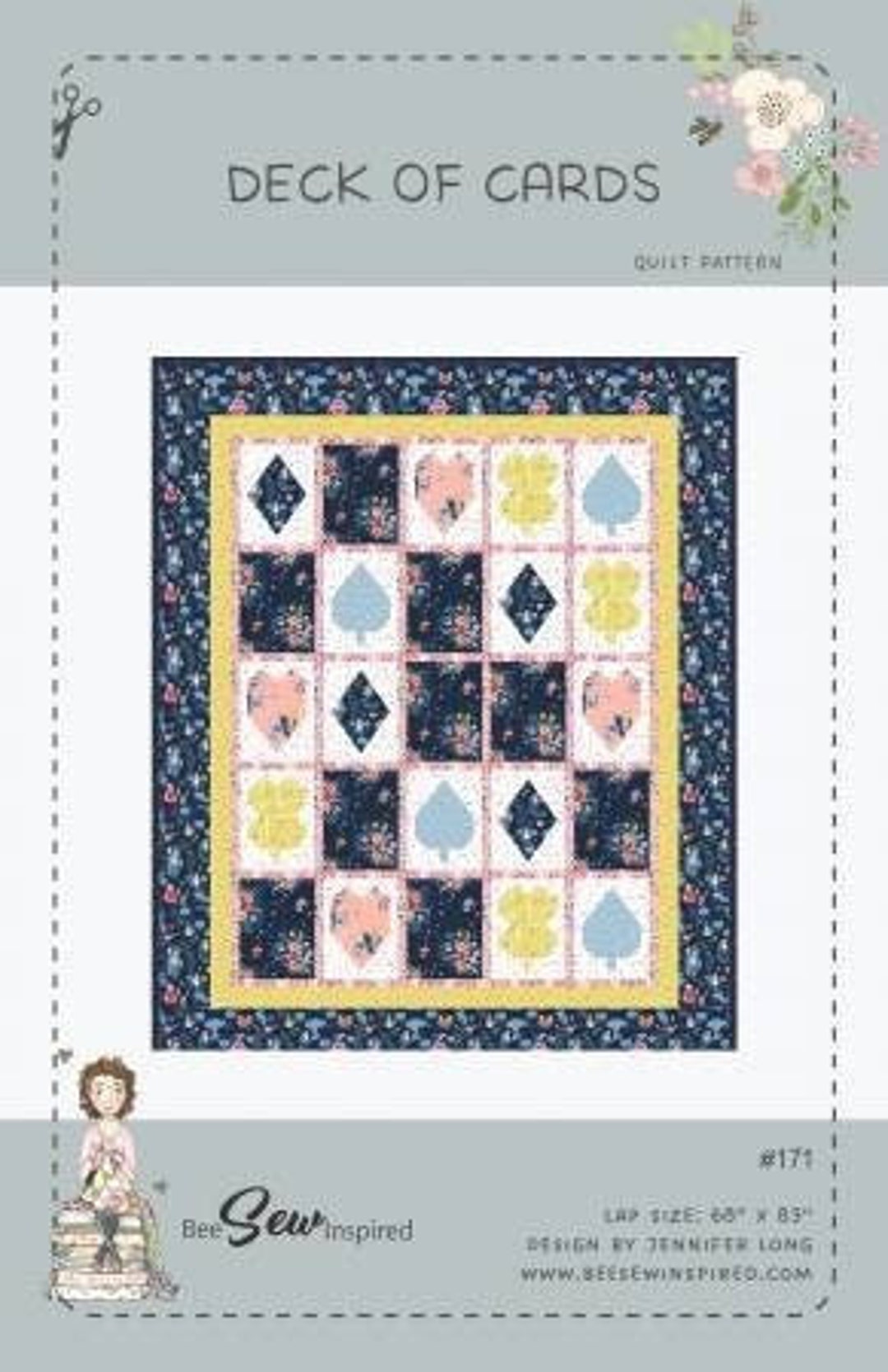 Deck of Cards Quilt Pattern # BSI171 From Bee Sew Inspired - Etsy
