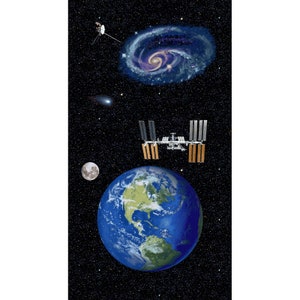 Planetary Missions Earth Panel by Studio E Fabrics - Etsy