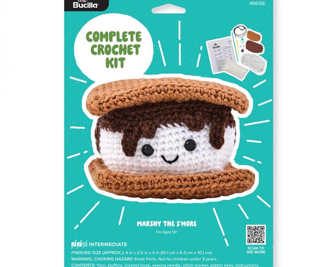 Marshy the S'more Bucilla Amigurumi Crochet Kit From Plaid Enterprises ...