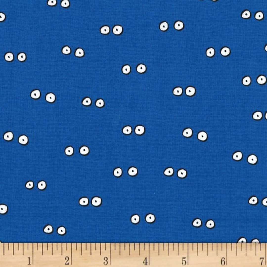 I Want A Monster Eyes See You Blue by Michael Miller - Etsy