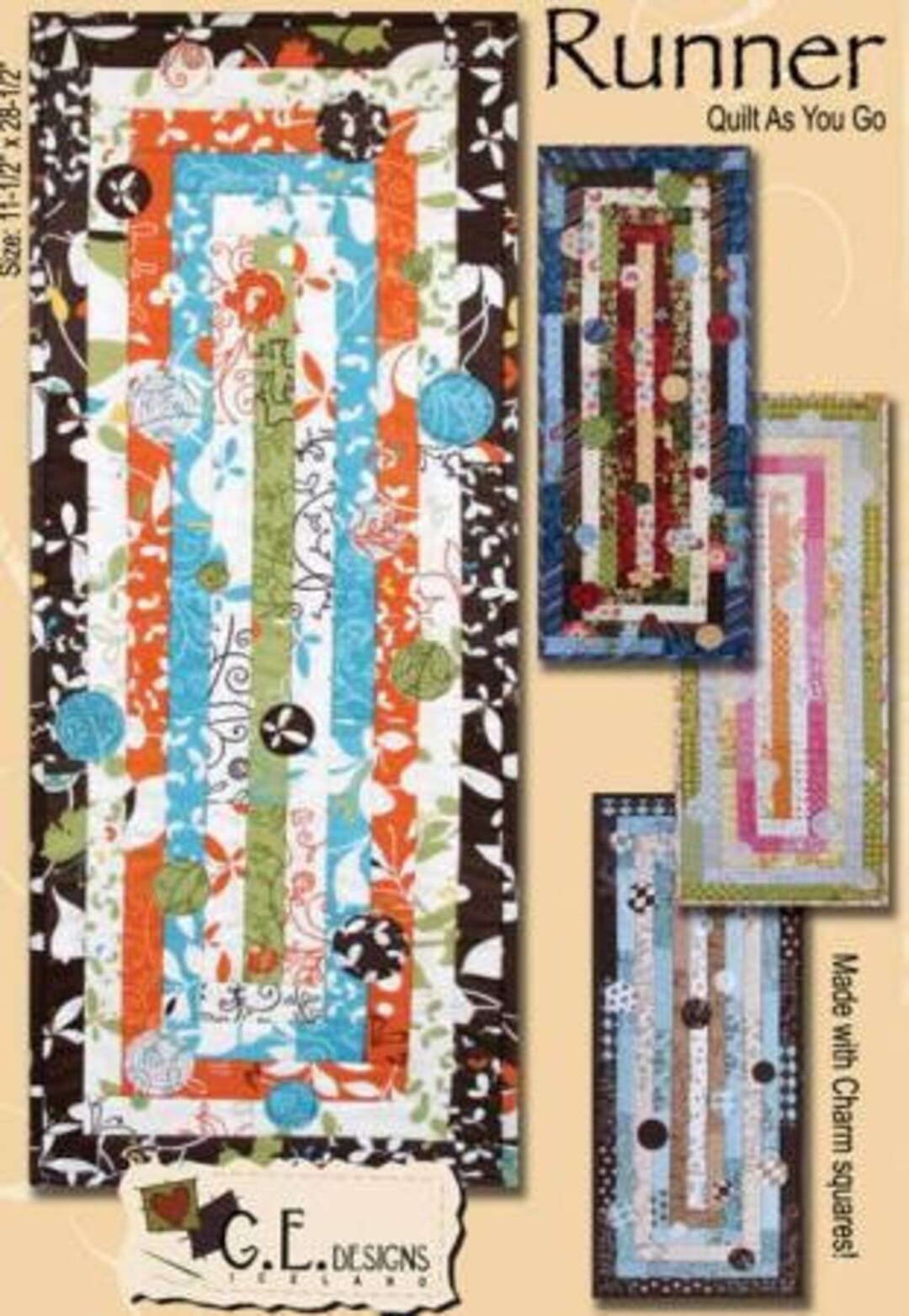 Modern Charm Runner # GE147 Pattern From G. E. Designs - Etsy