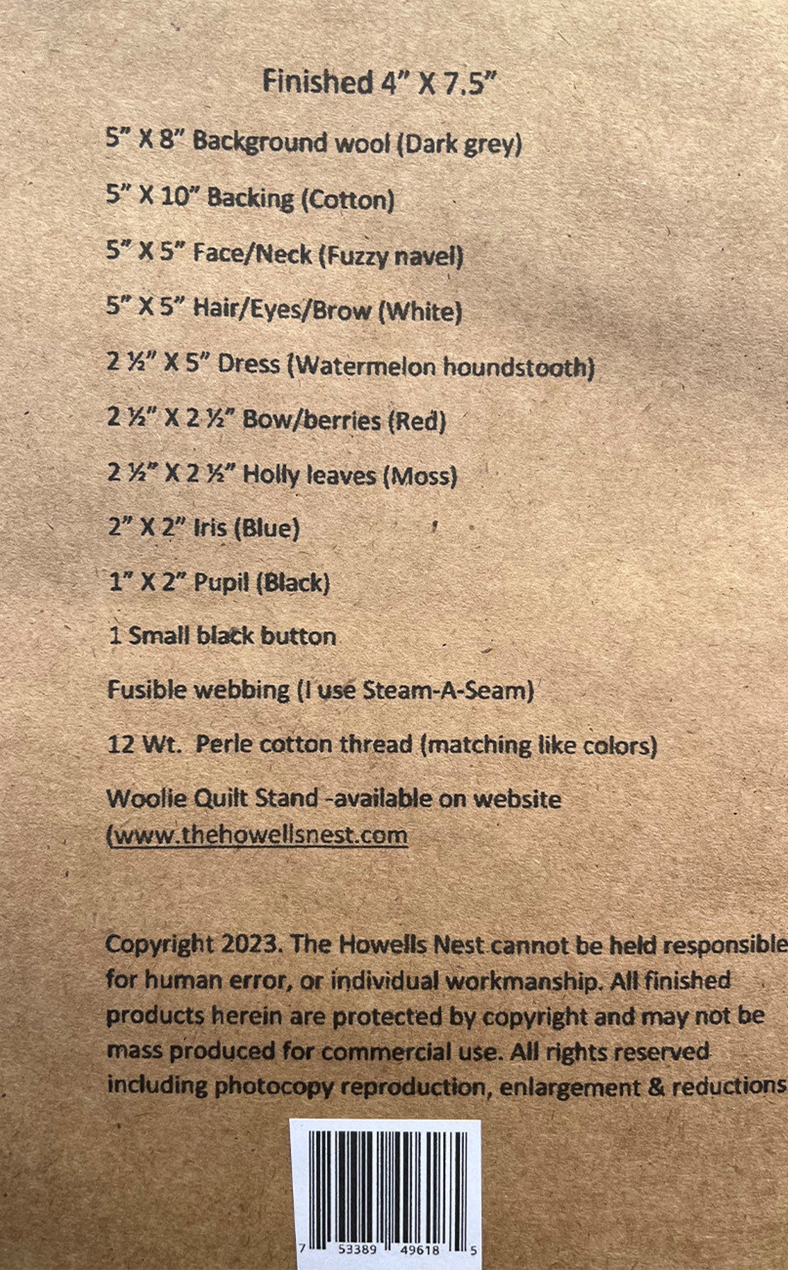 Mrs. Claus Christmas Applique Pattern THN17 From Howells Nest by Howell ...