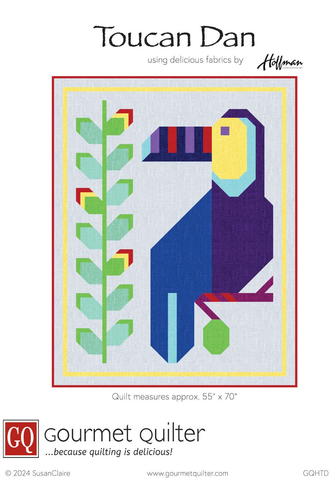 Toucan Dan Quilt Pattern GQHTD From Gourmet Quilter by Mayfield, Susan ...