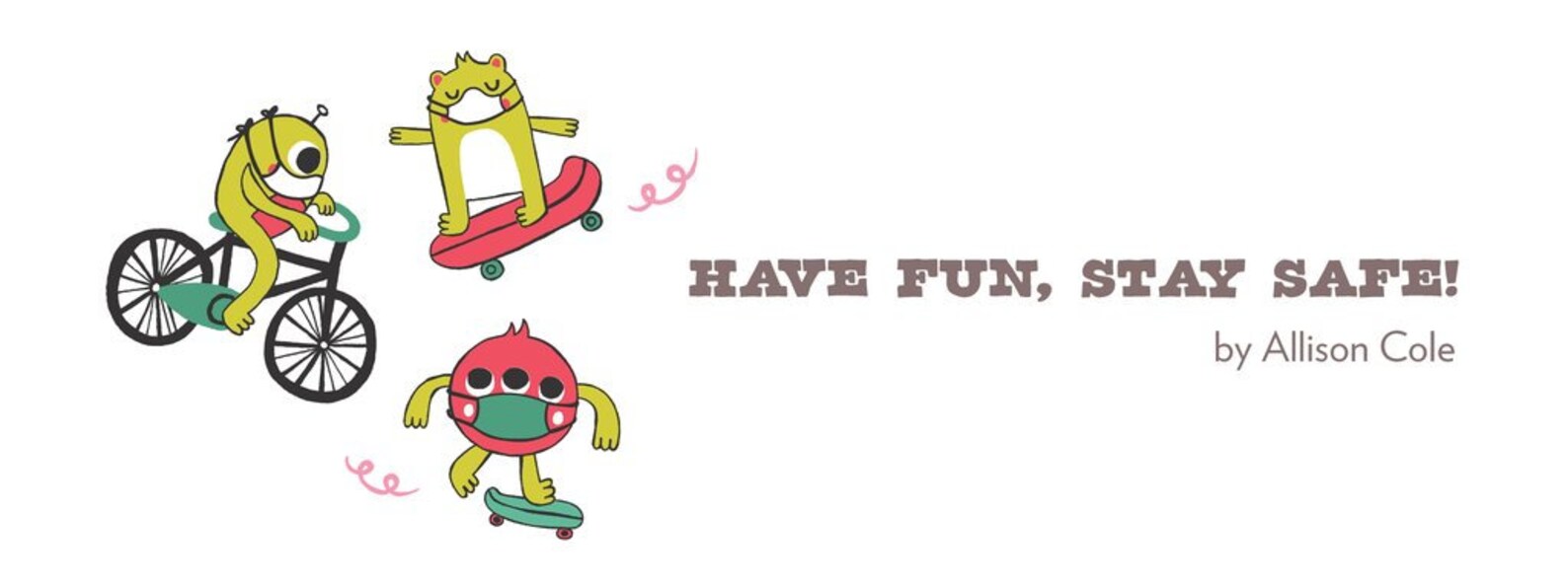 10x10 Have Fun Stay Safe Monsters Blue by - Etsy