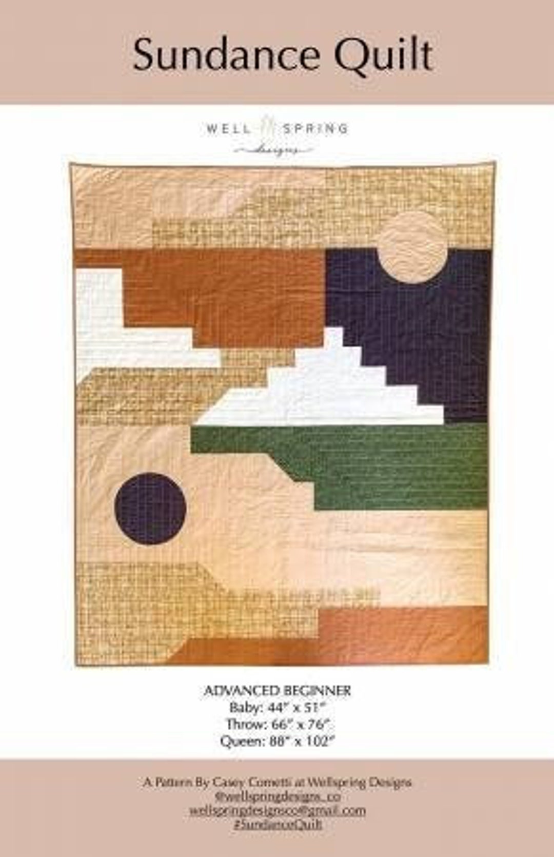 Sundance Quilt Pattern # WSDQ-2819 From Wellspring Designs - Etsy