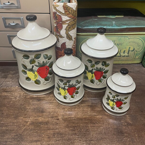 Vintage Canister Set - Etsy