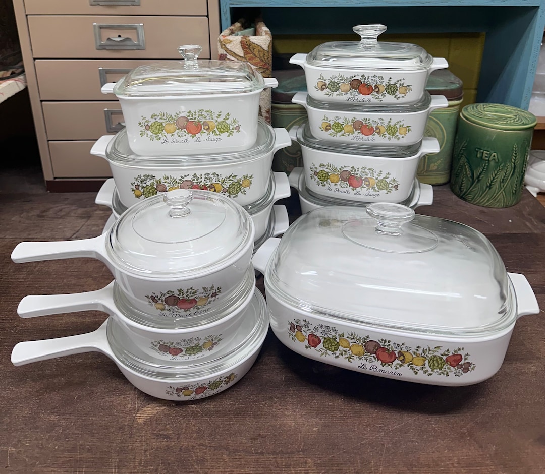 Vintage Spice of Life Corningware Casserole Baking Dishes USA Your ...