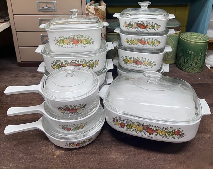 Vintage Dynaware PYR-O-REY Casserole / Storage With Lids Blue ...