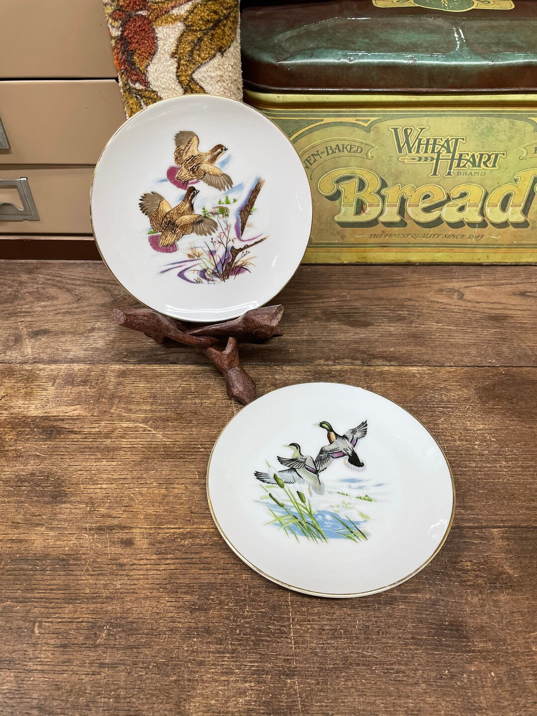 Vintage Duck Quail Decorative Plates / Wall Decor/ Set of 2 - Etsy
