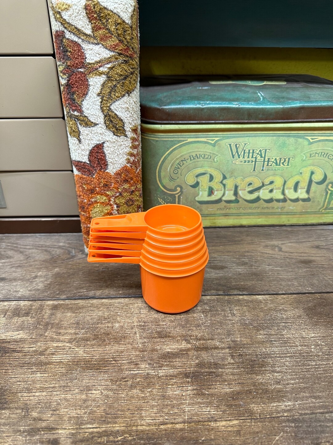 Vintage Measuring Cups Tupperware Bright Orange Plastic Retro USA - Etsy
