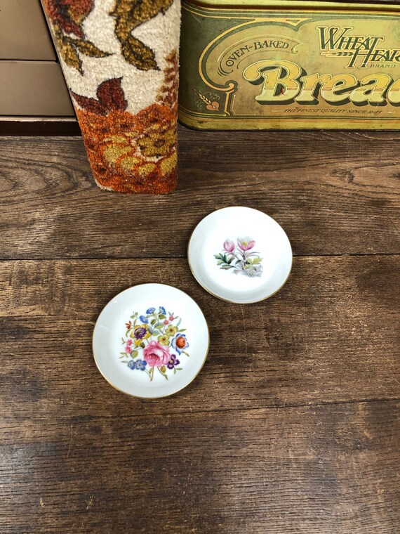 Vintage Dishes Small Round England Floral | Etsy