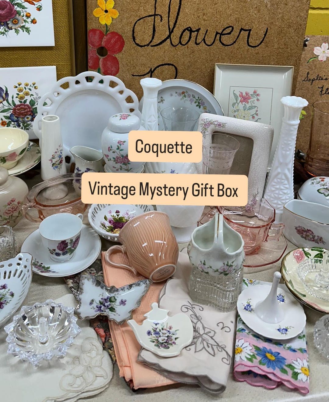 Vintage Coquette Mystery Gift Box: Soft Tone French Cottage Home Decor ...