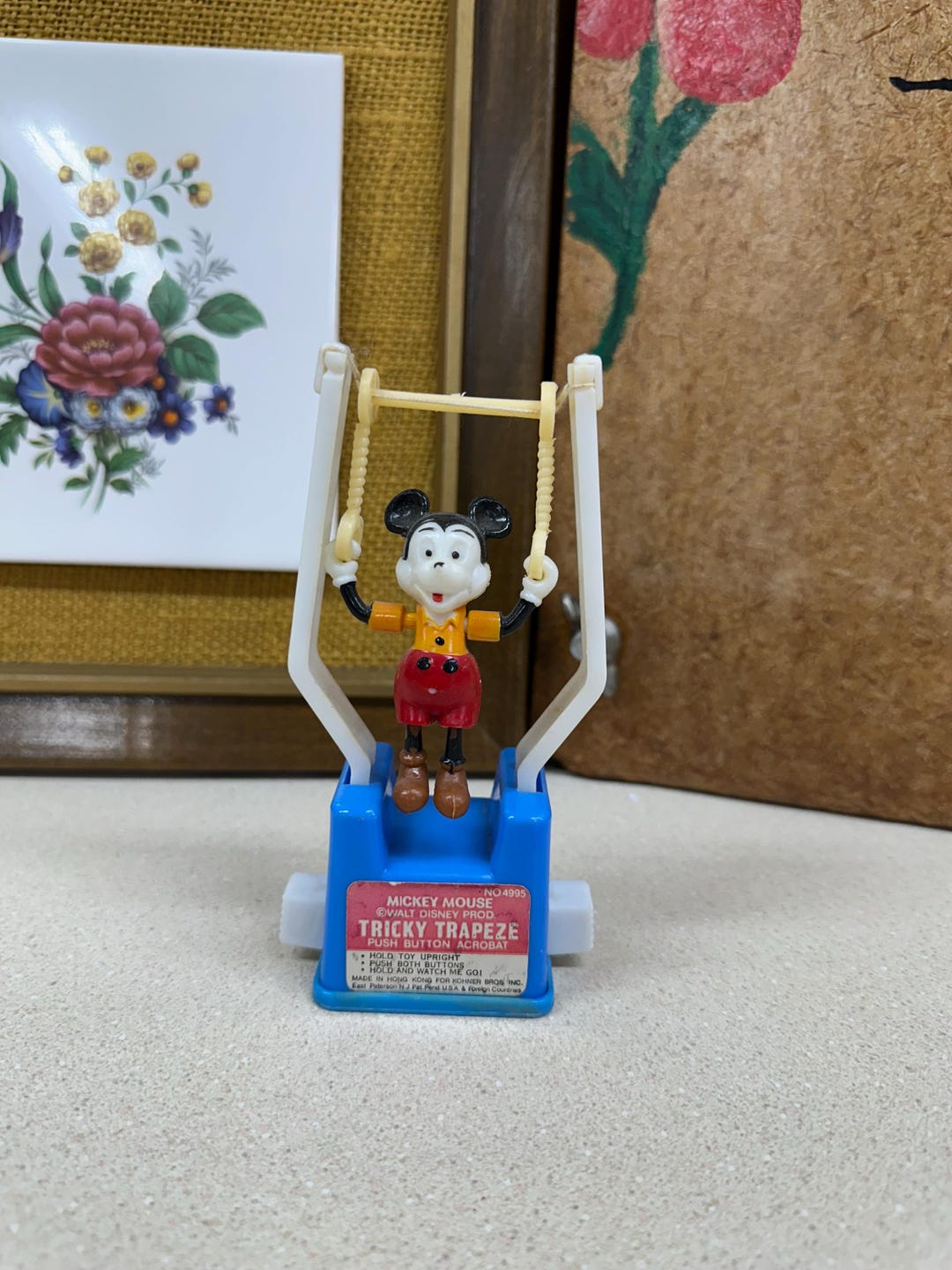 Vintage Toys Games Mickey Mouse Tricky Trapeze Made in the USA Old Toy ...