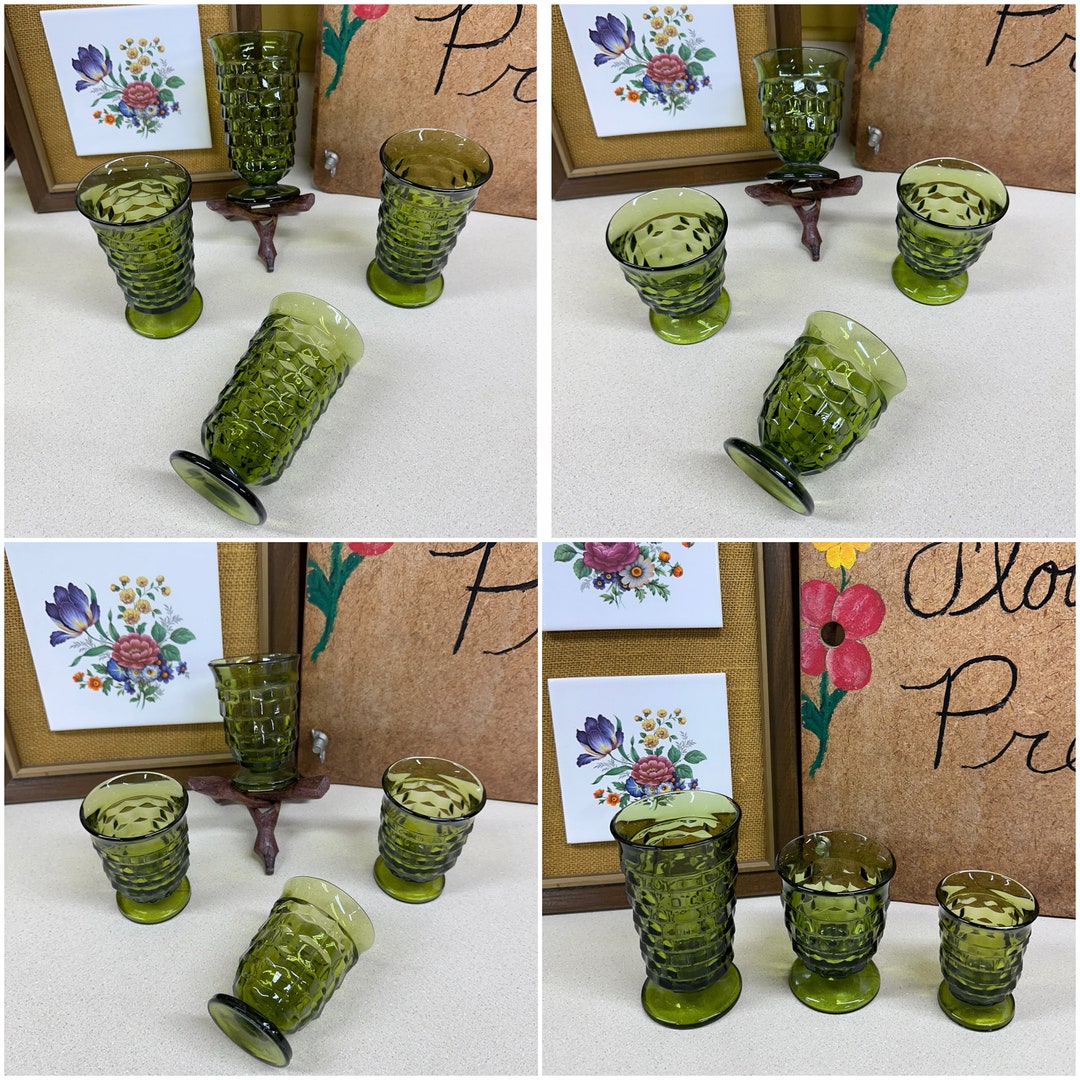 Vintage Colony Whitehall Tumblers Drinking Glasses Juice Glasses Low ...