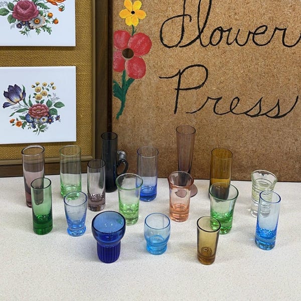 Antique Shot Glasses - Etsy