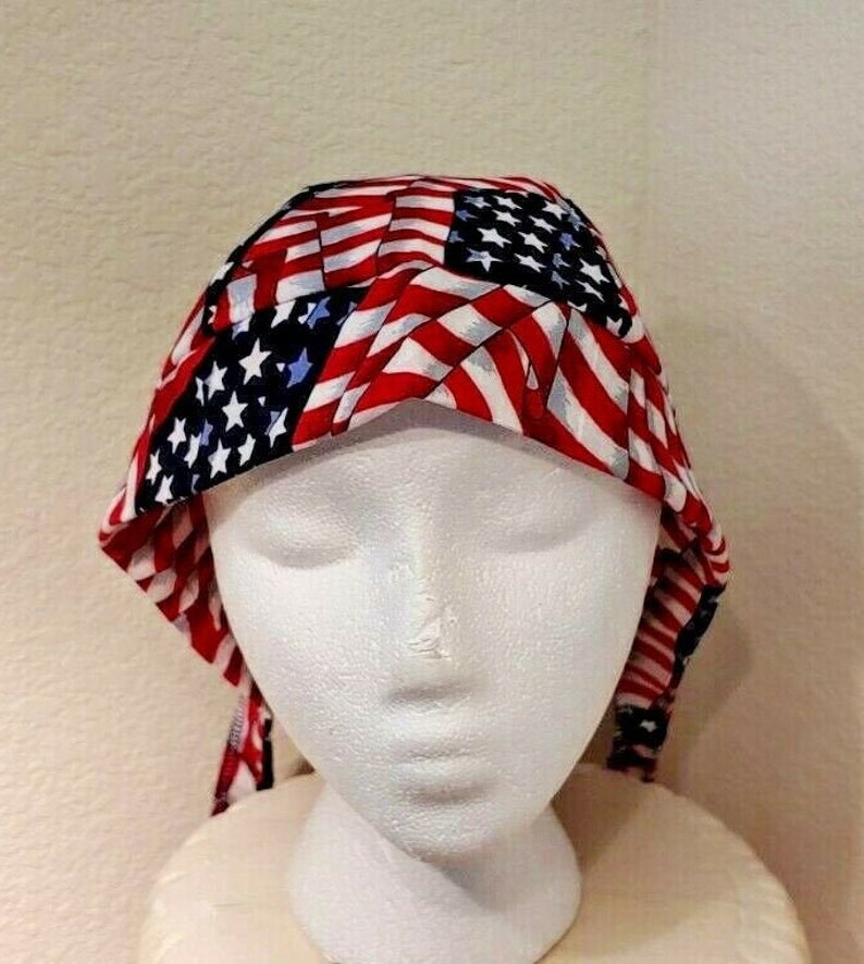 American Flag Welding Welders Hat Surgeon Caps Doo Rag - Etsy