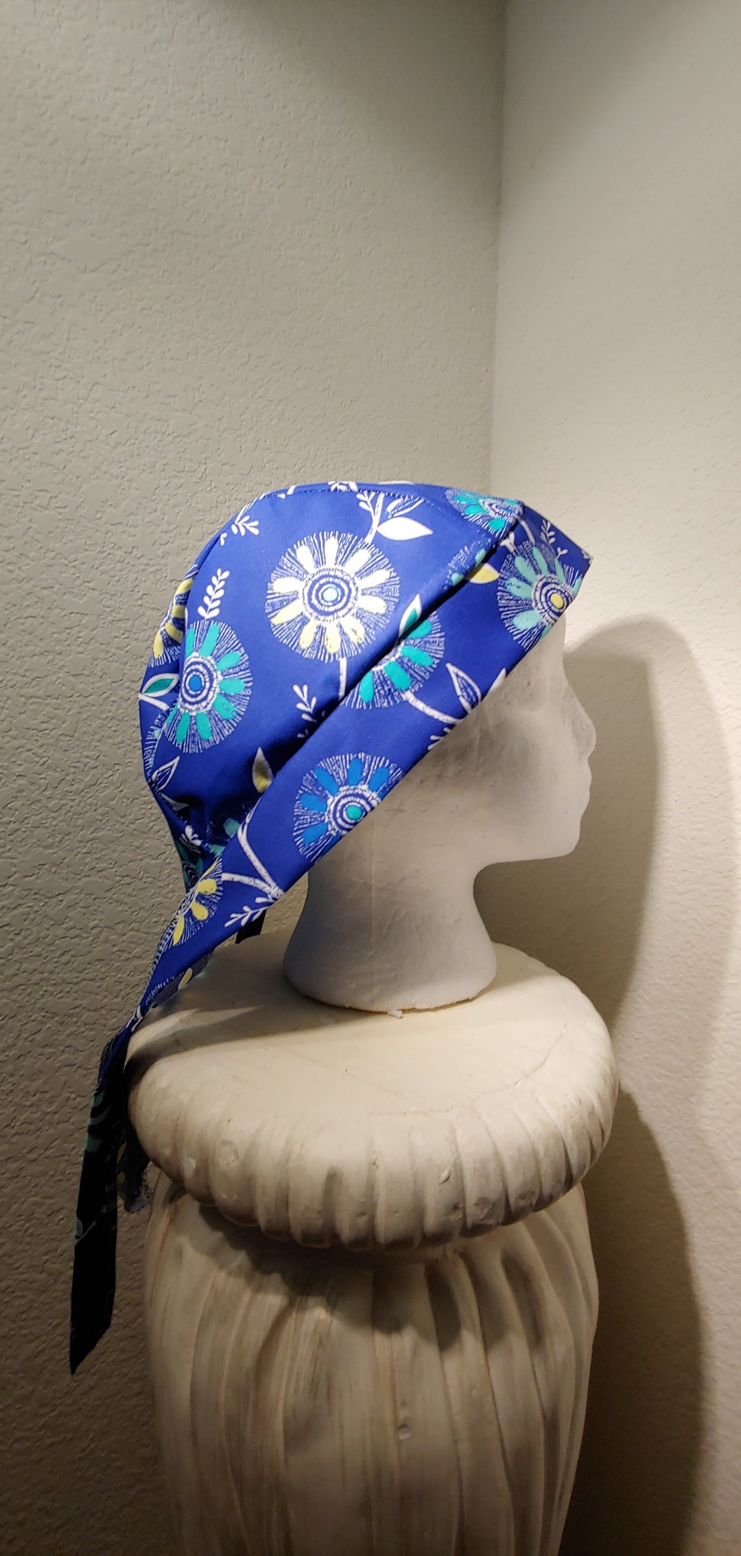 Daisy Flower Ocean Blue Doo Rag Surgeon Skullcap Welding Bandana - Etsy