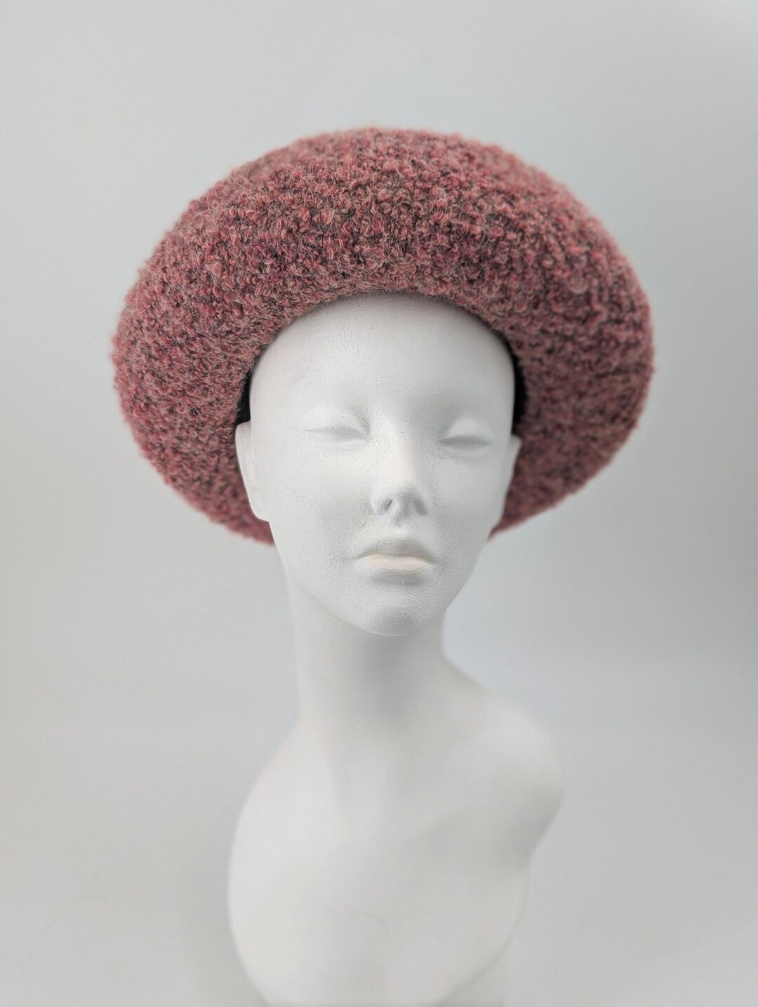 MOD HAT, 60s Style Hat, Bumper Brim Hat, Wool Hat, Breton Hat - Etsy