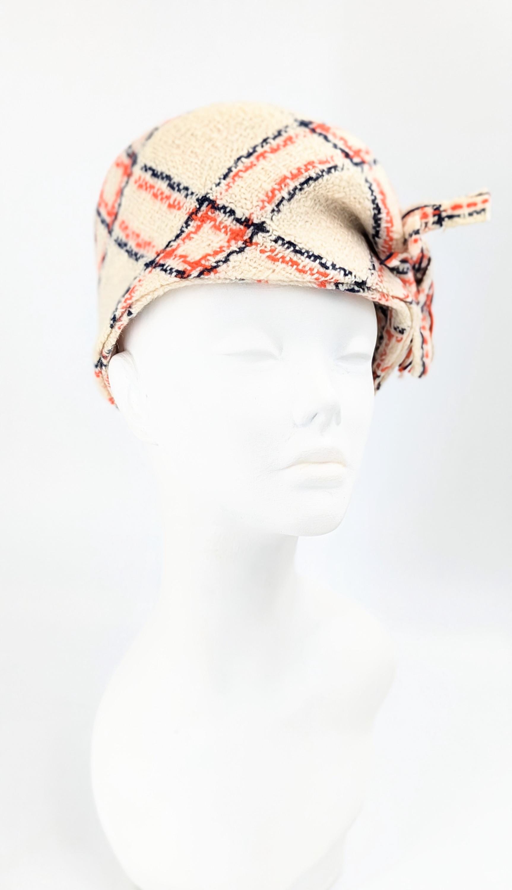 PLAID WOOL BERET, Couture Beret, Elegant Winter Hat - Etsy
