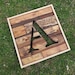Large Wood Letter Monogram, Rustic Letter Cutout, Custom Wooden Wall ...