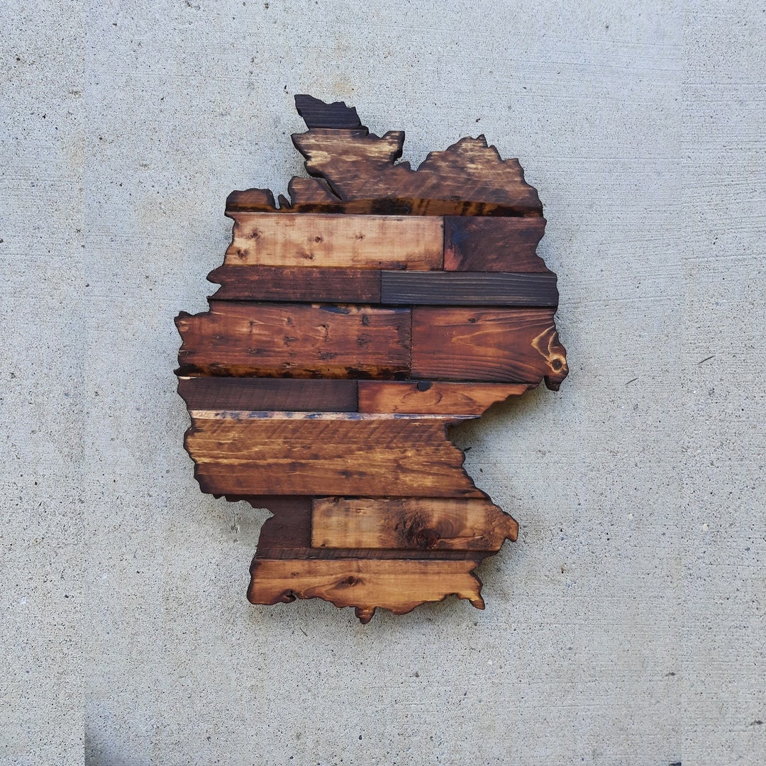 Germany Rustic Wood Cut Out, Germany Sign, Germany Decor, Rustic Home ...