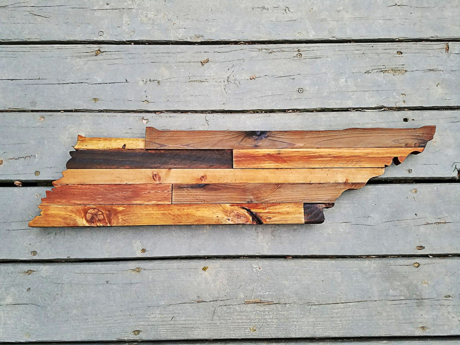 Tennessee Rustic Wood State Cut Out, Wooden Tennessee State Outline ...