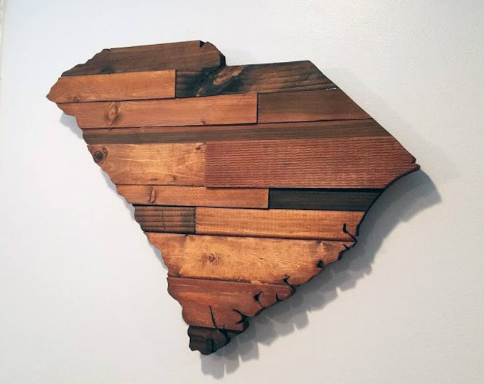 South Carolina Wood Sign Wood South Carolina Sign Rustic | Etsy