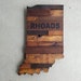 Indiana Wood Sign Indiana Rustic Wood State Cutout Indiana - Etsy