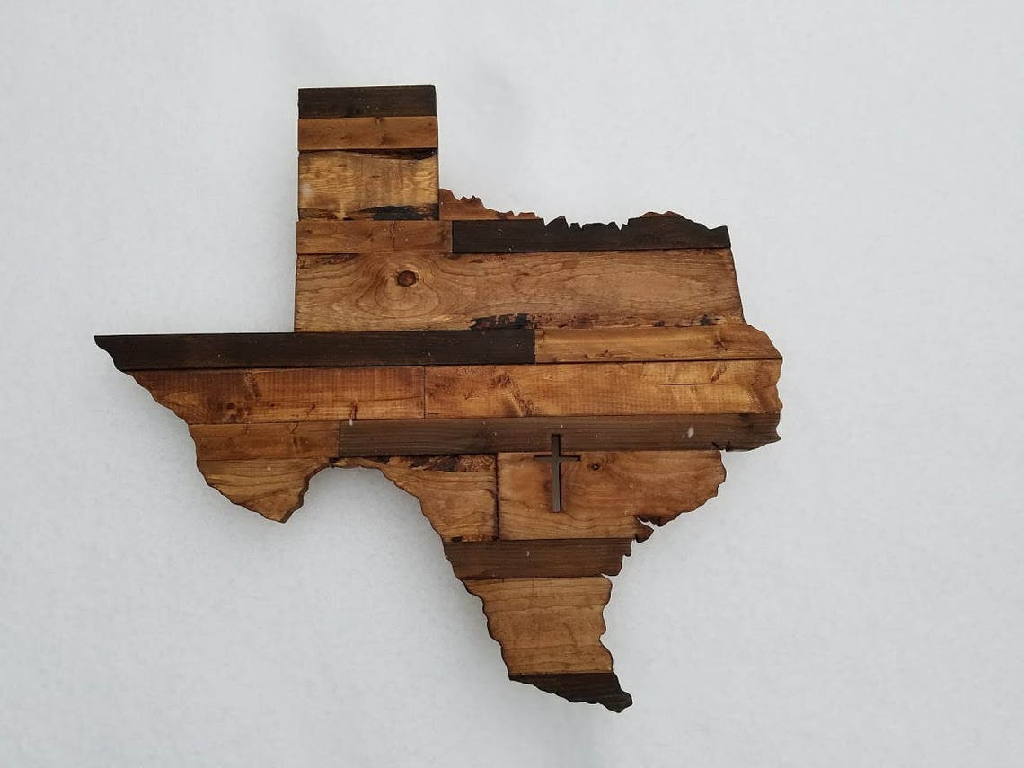 Texas Rustic Wood State Cut Out Wooden Texas Sign Rustic - Etsy