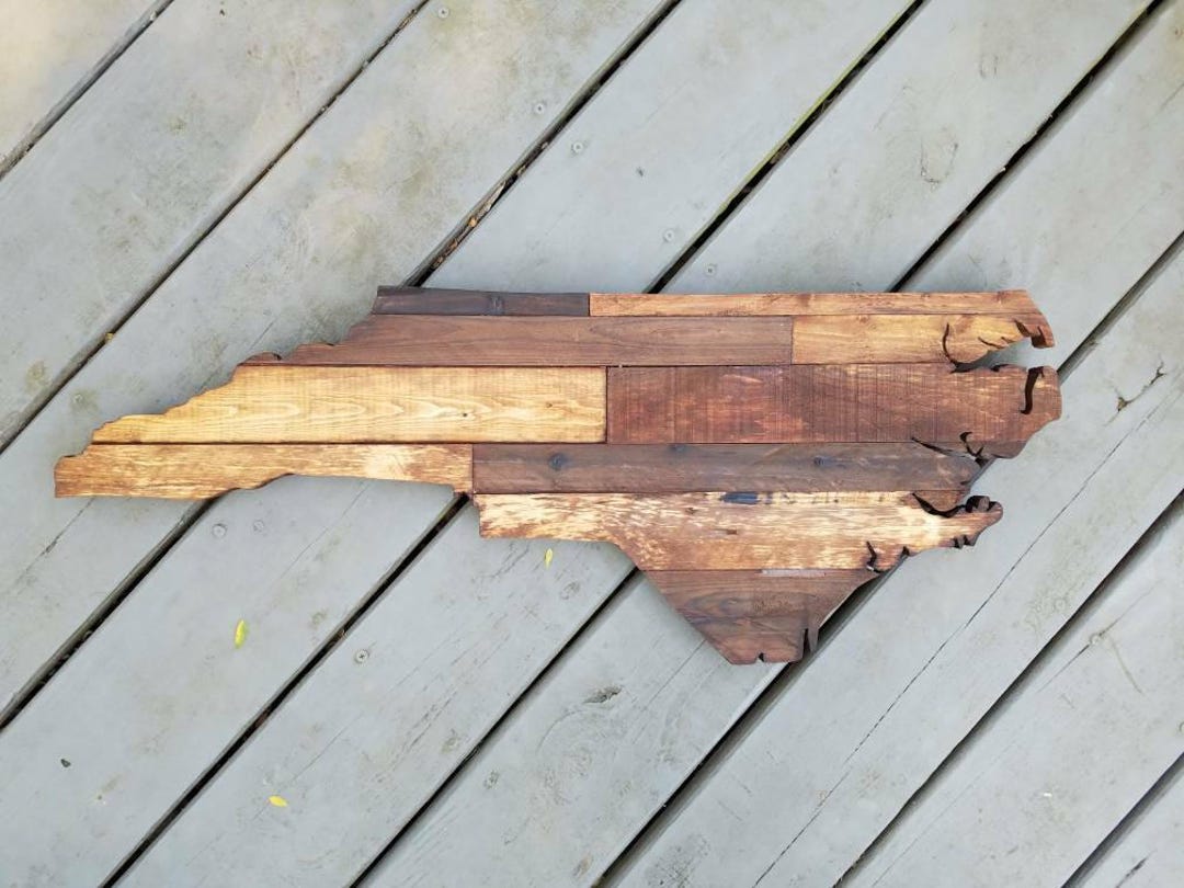 North Carolina Wood Sign, North Carolina Rustic Wood Sign, Wooden ...