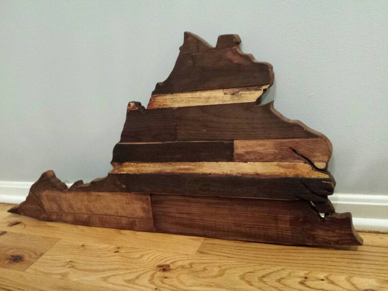 Virginia Wood Sign Virginia Rustic Wood Sign Wooden Virginia | Etsy