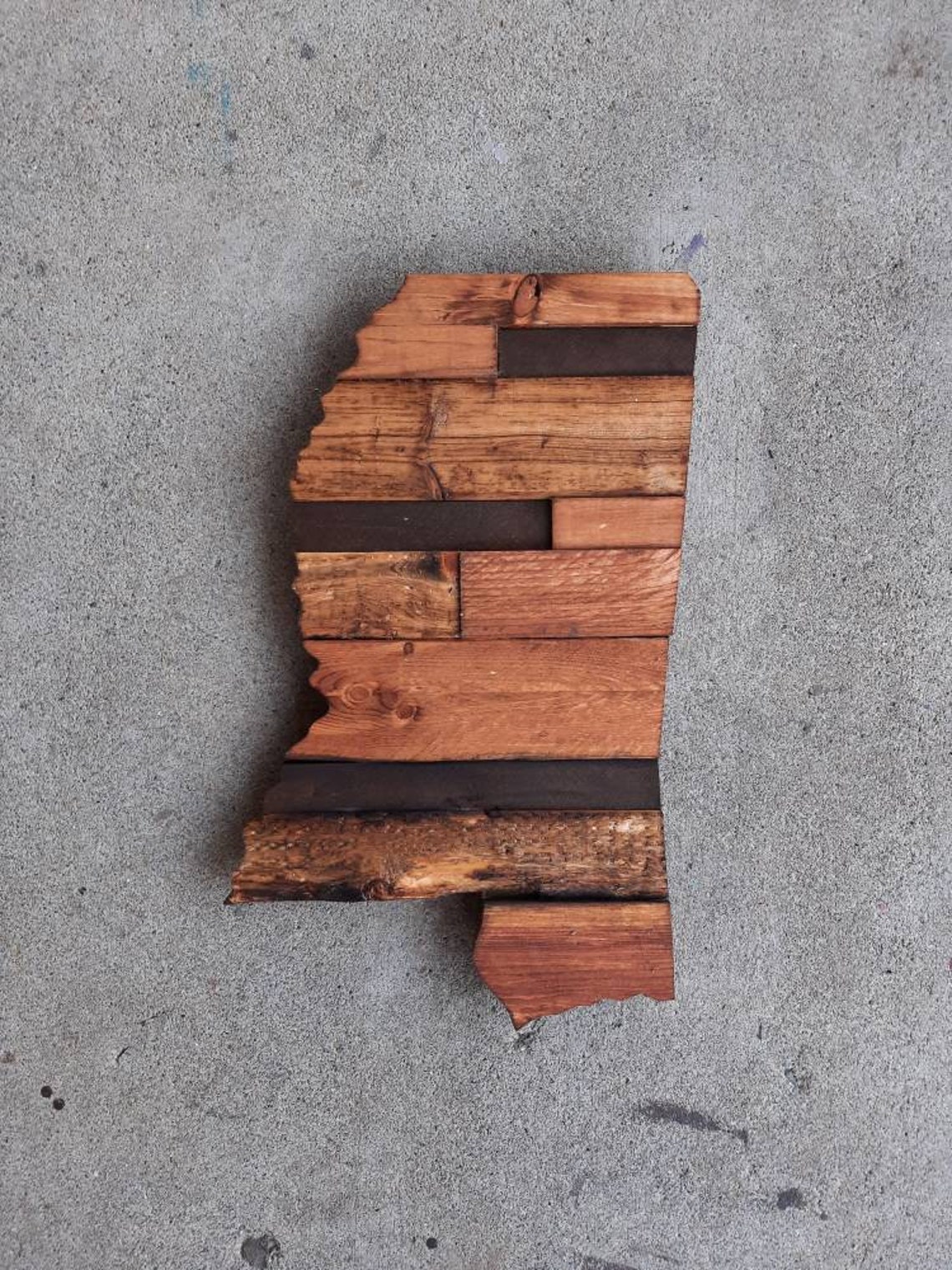 Mississippi Rustic Wood State Cut Out Wooden Mississippi - Etsy