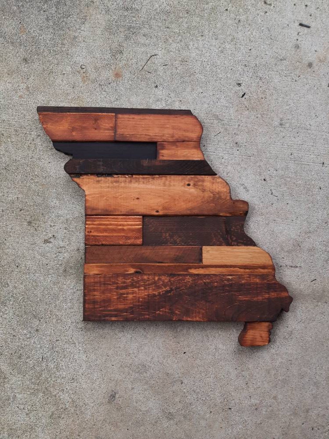 Missouri Rustic Wood State Cut Out Wood Art Sign Missouri - Etsy