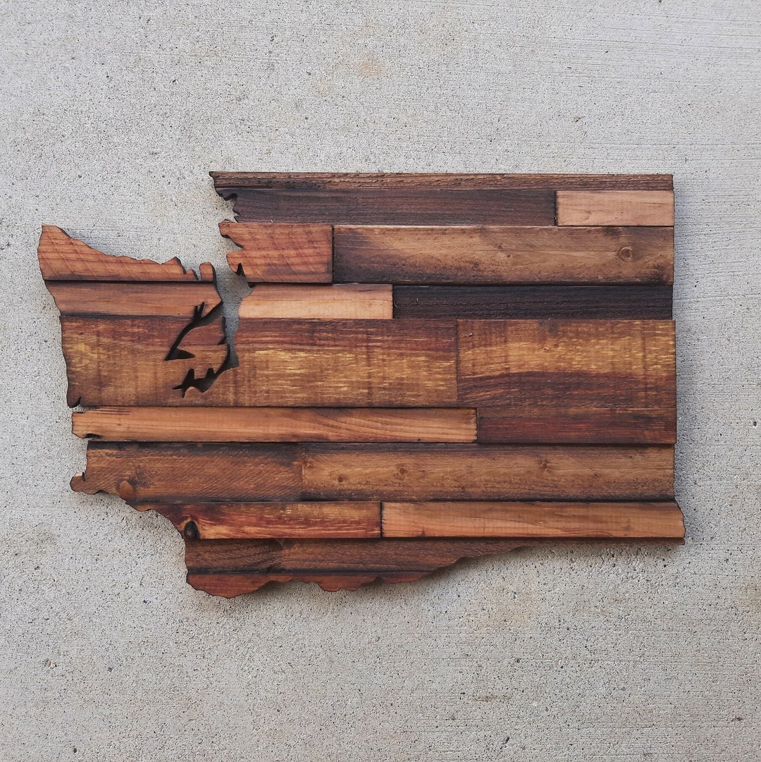 Washington Wood Sign, Washington State Sign Wall Art Decor, Large Home ...