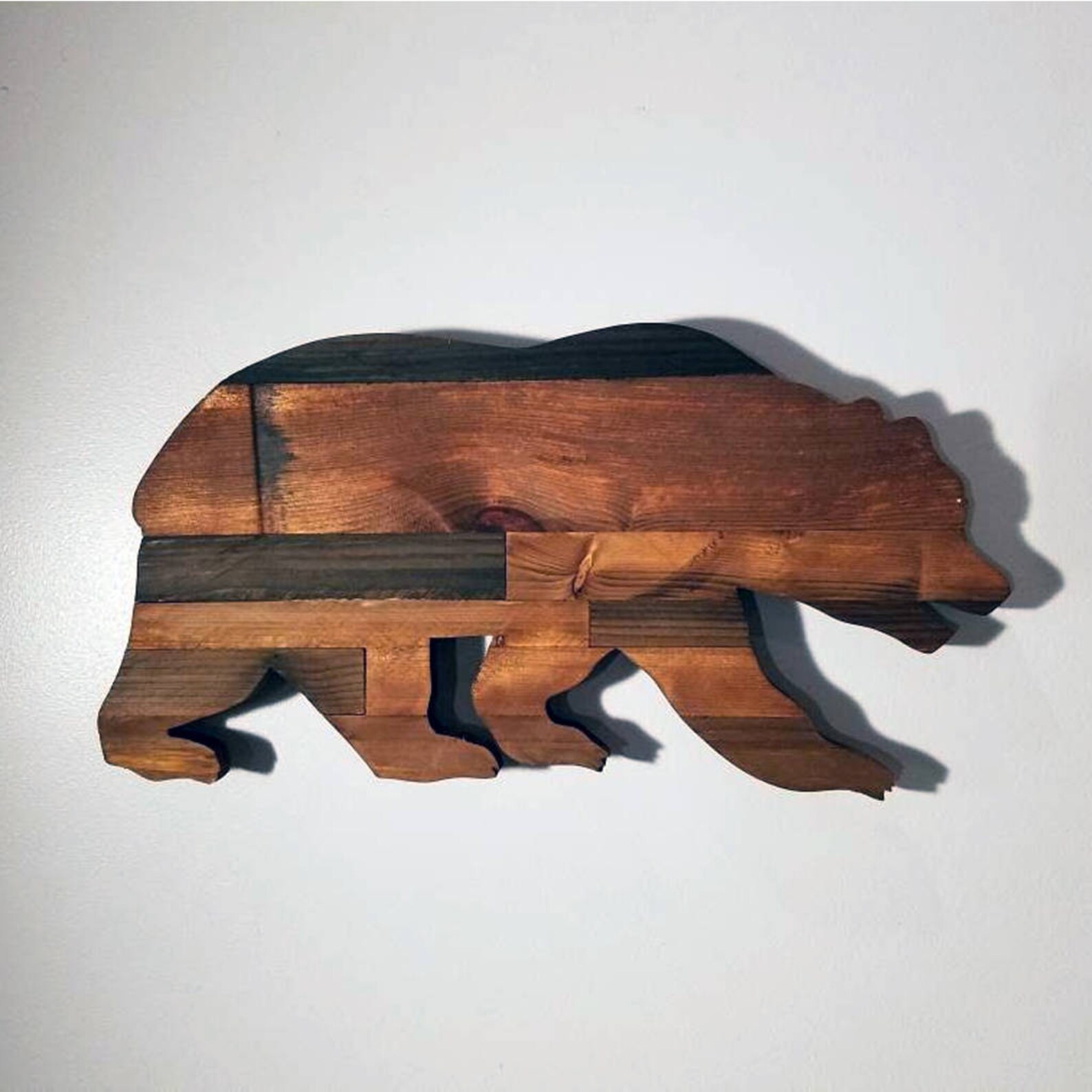 California Bear Wood Bear Rustic Wood Bear Wooden Bear - Etsy