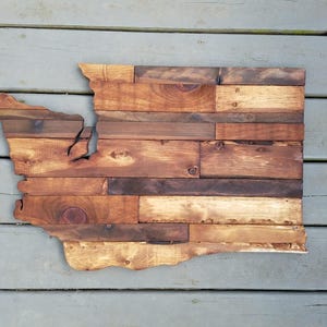 Rustic Wood State Cut Out, Large State Cutout, Wood State Outline ...