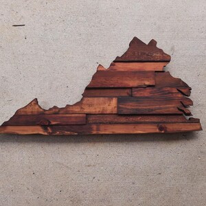 Virginia Wood Sign, Virginia Rustic Wood Sign, Wooden Virginia State ...