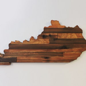 Large Wood Kentucky Sign, Rustic Kentucky Wall Art, Reclaimed Wood ...